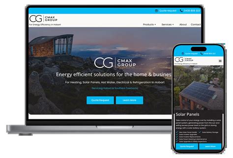 Cmax Air And Electrical Web Design By Tassie Websites