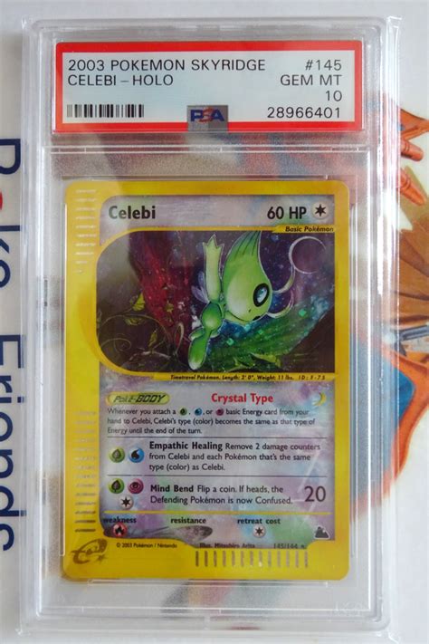Pokemon Celebi Skyridge Crystal Holo And Reverse E Reader Series Psa 10