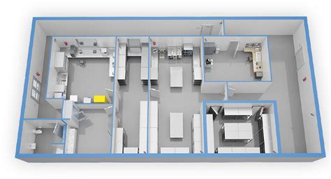 Industrial Eco Laboratory 3d Floor Plan