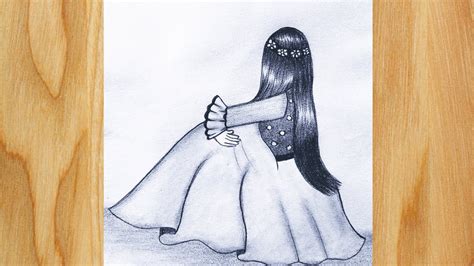 Easy Sitting Girl Drawing How To Draw A Girl Sitting Girl Drawing Easy YouTube
