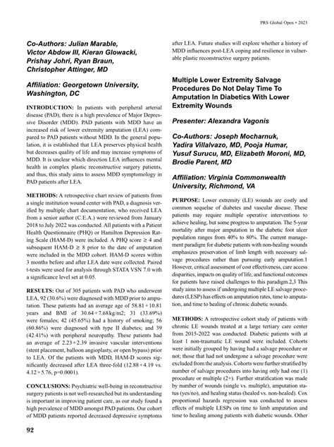 Pdf Multiple Lower Extremity Salvage Procedures Do Not Delay Time To