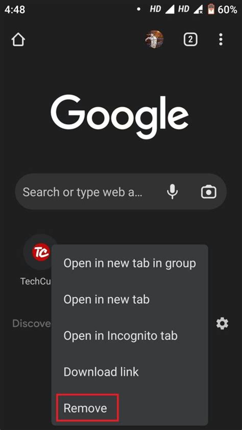 How To Add Website Shortcut To Google Chrome Homepage On My Android Phone TechCult