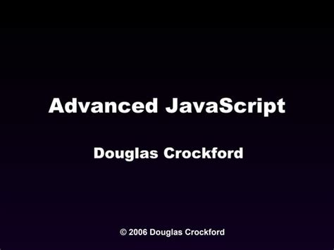 Advanced Javascript Ppt