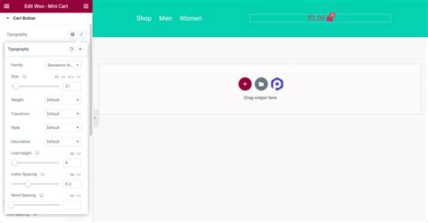 How To Add Woocommerce Mini Cart Using Elementor