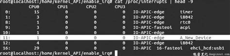 Linux内核API enable irq 极客笔记