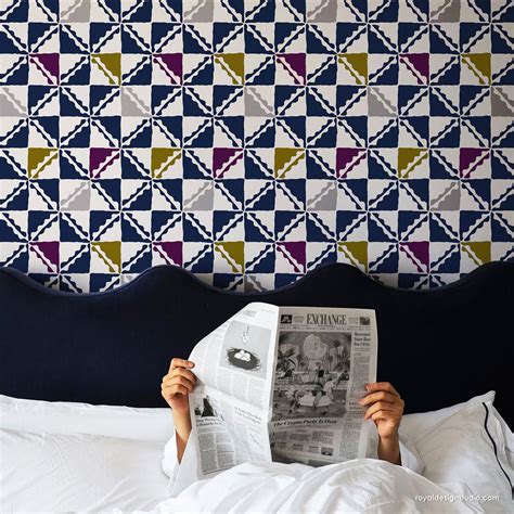 Modern Check Pattern Stencil Large Wall Stencils For Diy Decor