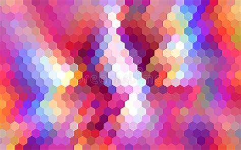 Abstract Colorful Hexagon Background Abstract Colored Hexagons Colorful Hex Pixelated Pattern