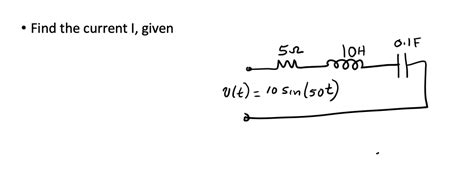 Solved Find The Current I Given Chegg Com
