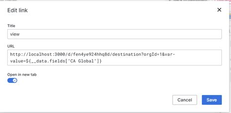 Add Link To Each Cell In A Table Panel For Detailed Chart View Table
