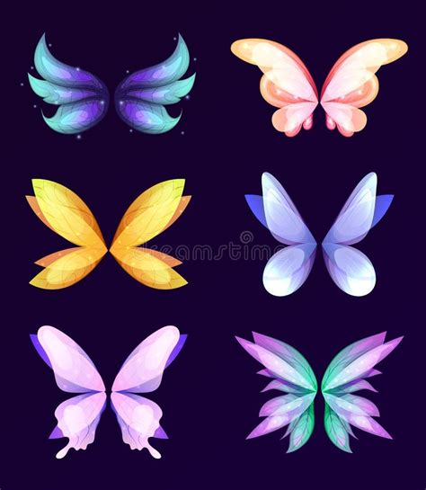 Different Wings Of Fairy Stock Vector Illustration Of Fantasy 276413923