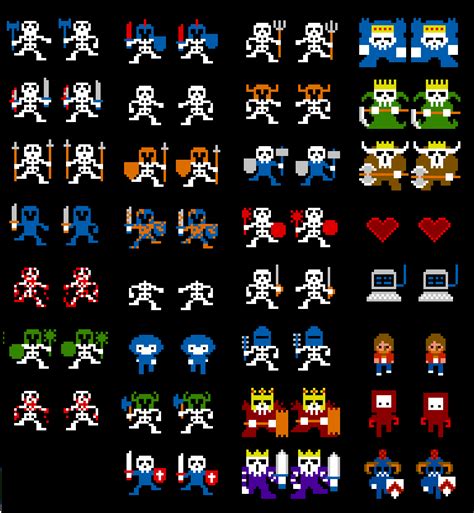 Bit City Pixel Art Skeletronic Sprites