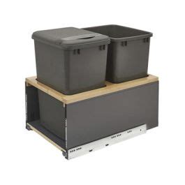 Rev A Shelf 5LB Polymer Double Pull Out Waste Container