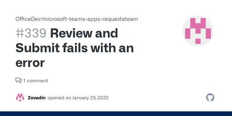 Review And Submit Fails With An Error · Issue 339 · Officedev