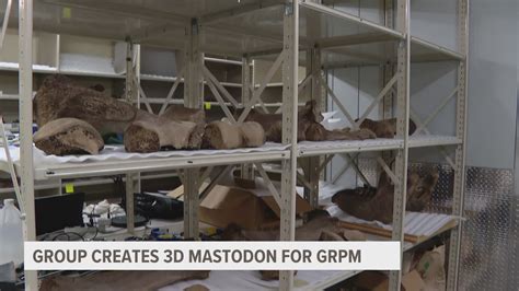 Inside Look Getting A Mastodon Fossil Ready For Display