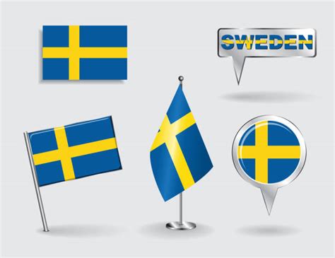 스웨덴 국기 스톡 사진 및 일러스트 Istock