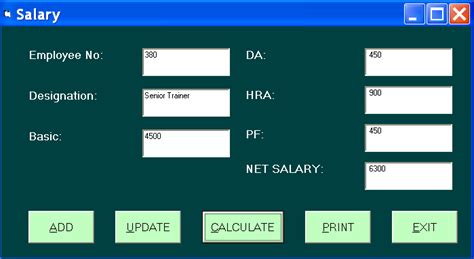 Payroll Processing System In VB 6 With Ms Access NotesforMSc
