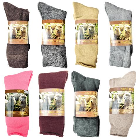 3 Pack Wool Socks Assorted Colours Available Sox Magic