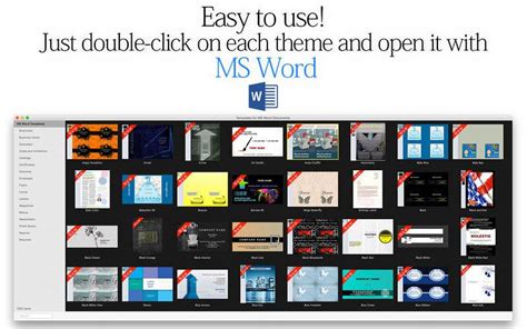 Templates for MS Word Documents Mac玩儿法