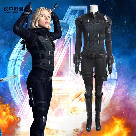Girls Black Widow Costume