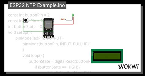 ESP32 NTP Example Ino Copy Wokwi ESP32 STM32 Arduino Simulator