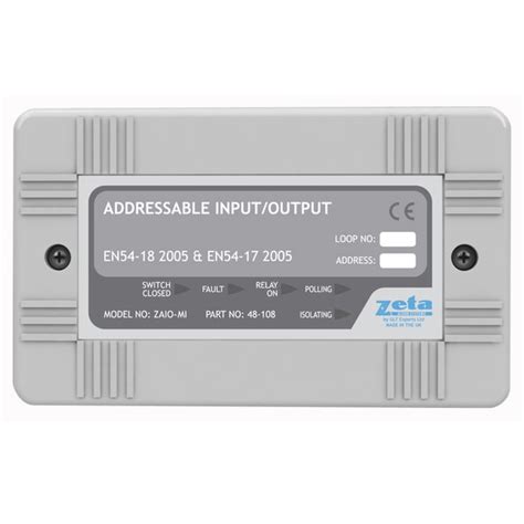 Zeta ZAIO MI Fyreye MKII Addressable Input Output Interface Module With Isolator Discount
