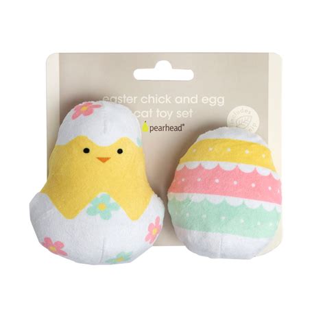 Easter Chick And Egg Cat Toy Set Pearhead