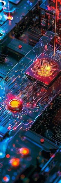 Illustration Quantum Computer Core Visualization Premium Ai Generated Image