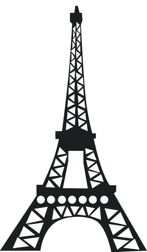 Eiffel Tower Drawing Outline Free Download On ClipArtMag