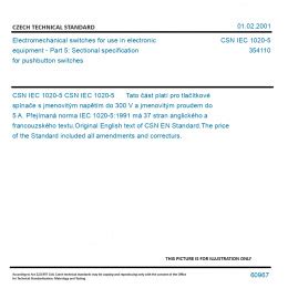 CSN IEC Electromechanical Switches For Use In Electronic Equipment Part Sectional