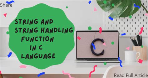 What Is String In C Language And String Handling Function