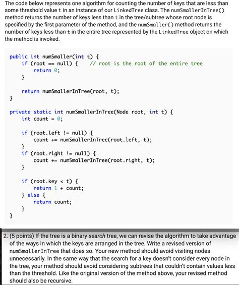 Solved The Code Below Represents One Algorithm For Counting Chegg Com