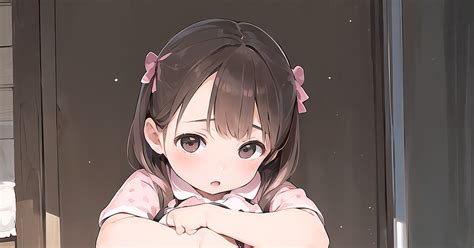 ロリ しゃがみパンチラ女児 Ai漫画創作俱楽部のイラスト Pixiv