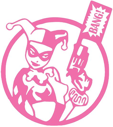 Harley Quinn Vinyl Decal Car Truck Laptop Pc Sticker Etsy
