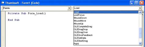Properties Methods And Events In Visual Basic 6