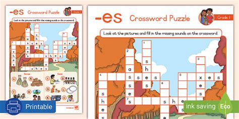 Grade 1 Crossword Puzzle Es Teacher Made Twinkl