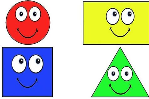 Геометрические фигуры для детей картинки распечатать