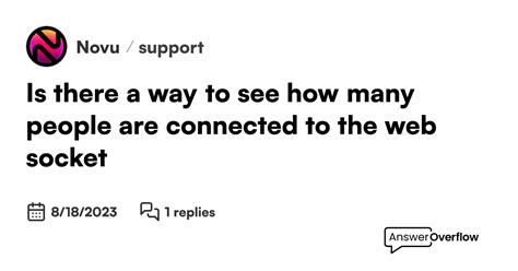 is there a way to see how many people are connected to the web socket