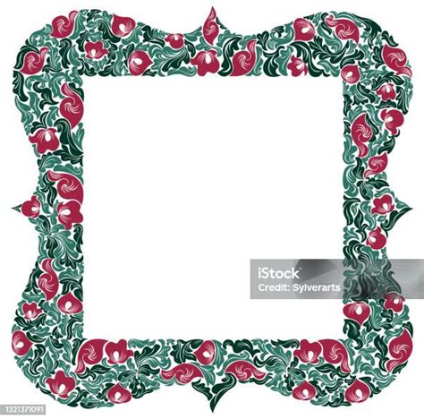 장식 빈 클래식 스타일 테두리 벡터 빈티지 디자인 잎으로 만든 꽃 프레임 고급 아름다운 배경 초대 또는 텍스트 장소 와 인사말 카드 경매에 대한 스톡 벡터 아트 및 기타
