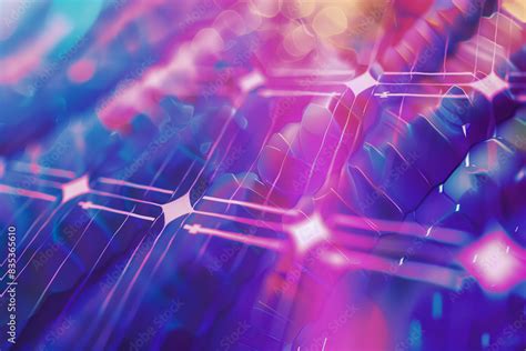 Ilustración De Stock Potential Of Nanotechnology In Renewable Energy With Nanostructured