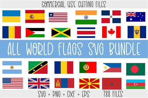 World Flags Svg Bundle Country Flag Svg Graphic By Zoomksvg · Creative