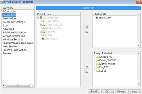 solved how to build executable file for a project with plugin subvi page 2 ni community