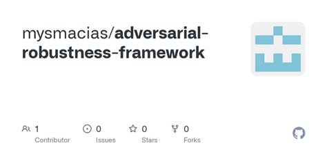 Github Mysmaciasadversarial Robustness Framework Github Mysmaciasadversarial Robustness Framework