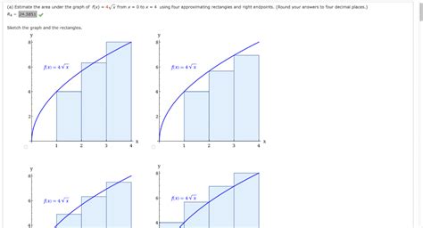 Solved R4 Sketch The Graph And The Rectangles Is Your Chegg Com