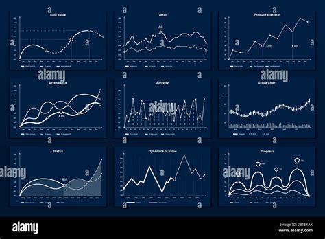 Data Graphic Charts Maths Coordinates Graph Growth Chart Graphics And Business Infographic