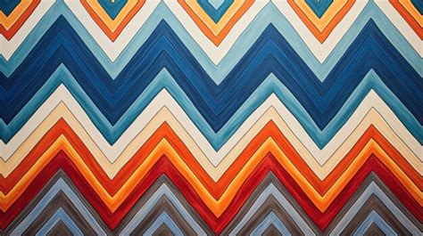 Premium AI Image Zigzag Lines With A Mesmerizing And Hypnotic Pattern Capturing Attention And