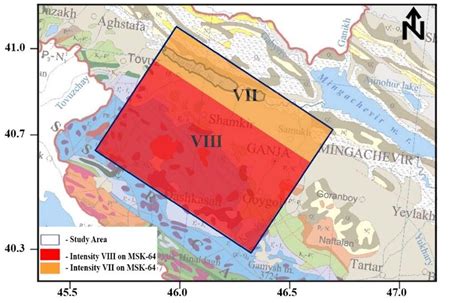 Intensity Msk 64 Distribution Map Based On Fault Length Along The