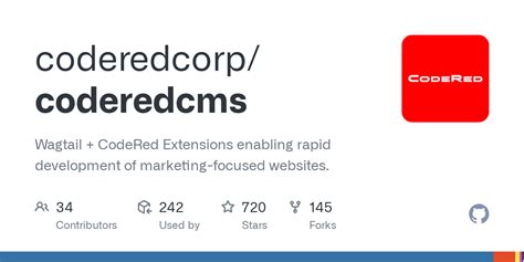 GitHub Coderedcorp Coderedcms Wagtail CodeRed Extensions Enabling