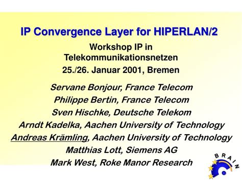 Ppt Ip Convergence Layer For Hiperlan2 Powerpoint Presentation Free