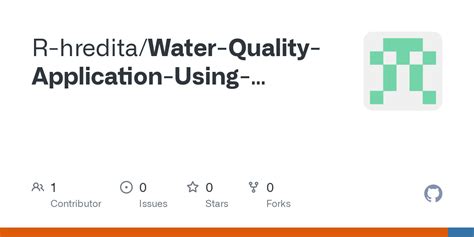 GitHub R Hredita Water Quality Application Using Python