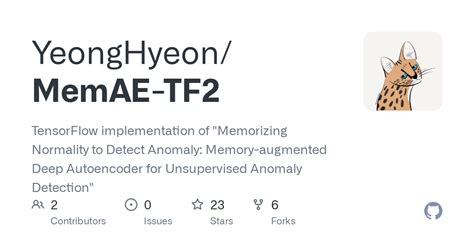 Github Yeonghyeonmemae Tf2 Tensorflow Implementation Of Memorizing Normality To Detect